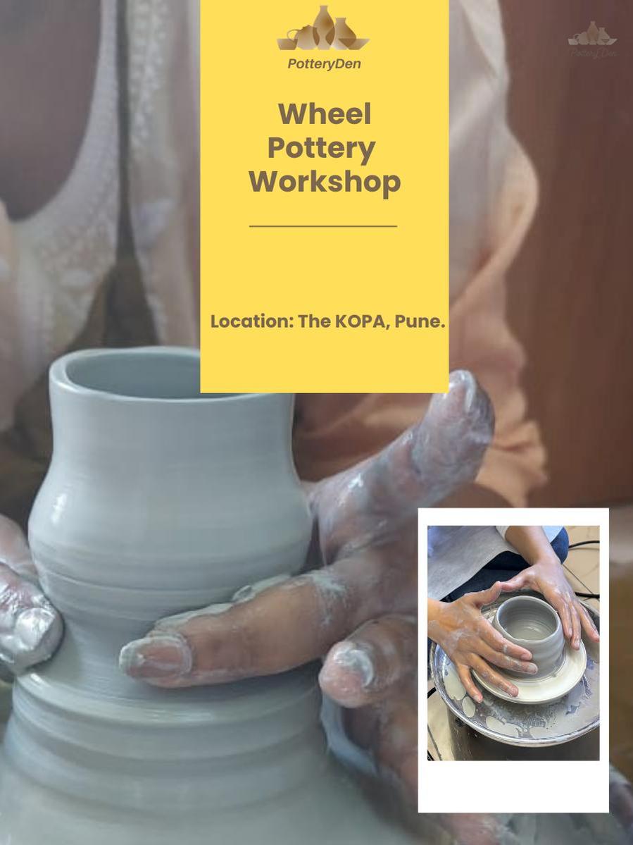 Wheel Pottery Workshop at Kopa Mall | PotteryDen | Ceramic Pottery
